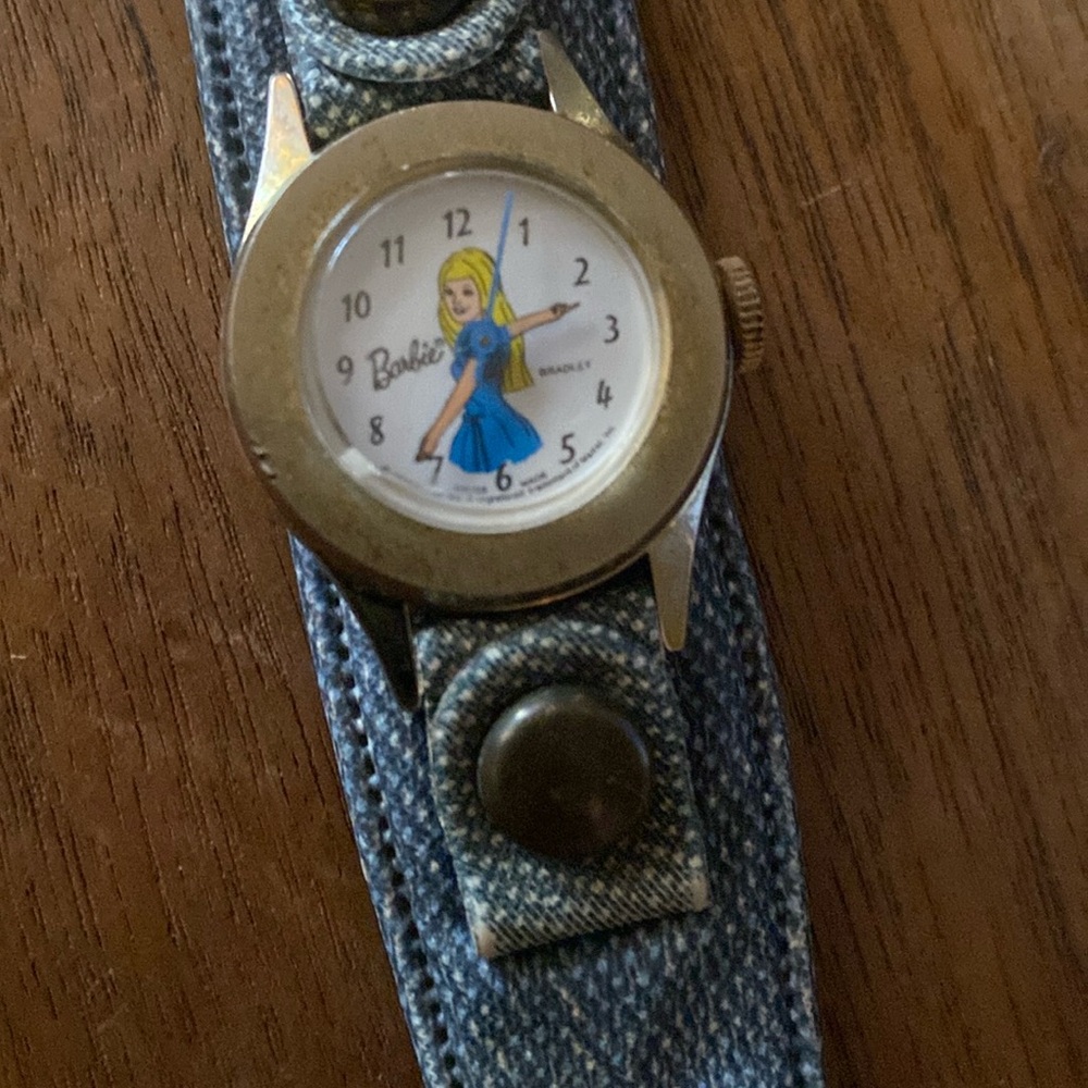 Vintage 1973 Mattel Full Torso Barbie Wrist Watch Fau… - Gem